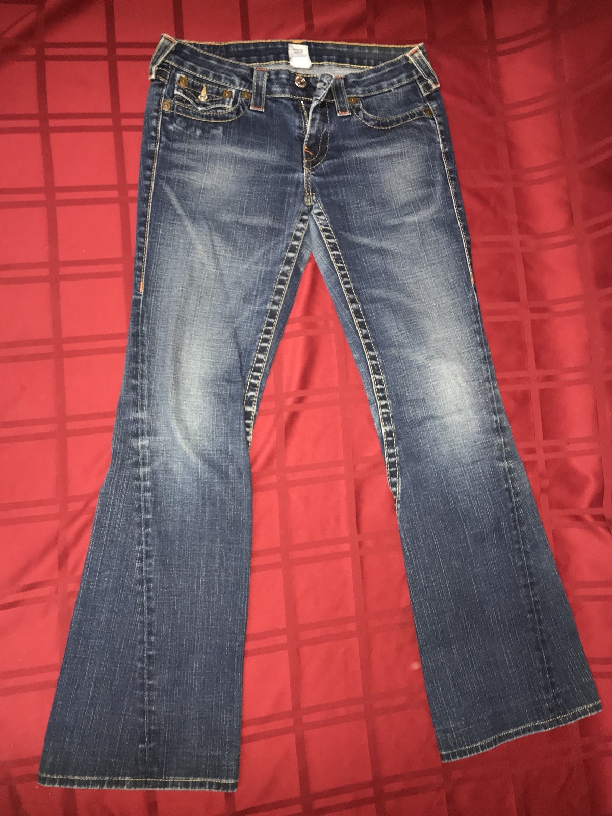 Ladies True Religion Joey Low Rise Flare Jeans size 29 RN# 112790 CA ...