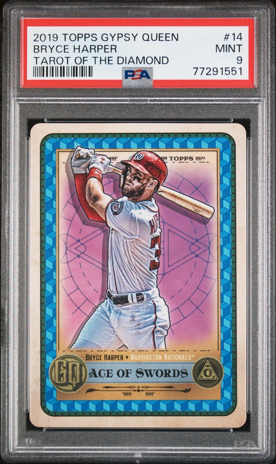 2019 Topps Gypsy Queen Bryce Harper Tarot Of The Diamond Phillies PSA 9 ...