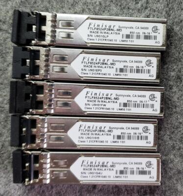 5 Finisar FTLF8524P2BNL-MD 4GBPS LC 850NM SFP Transceivers | eBay