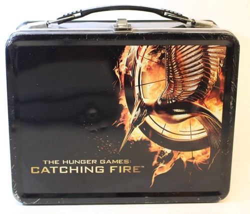 Hunger Games Catching Fire Metal Lunch Box Set Jennifer Lawrence | eBay