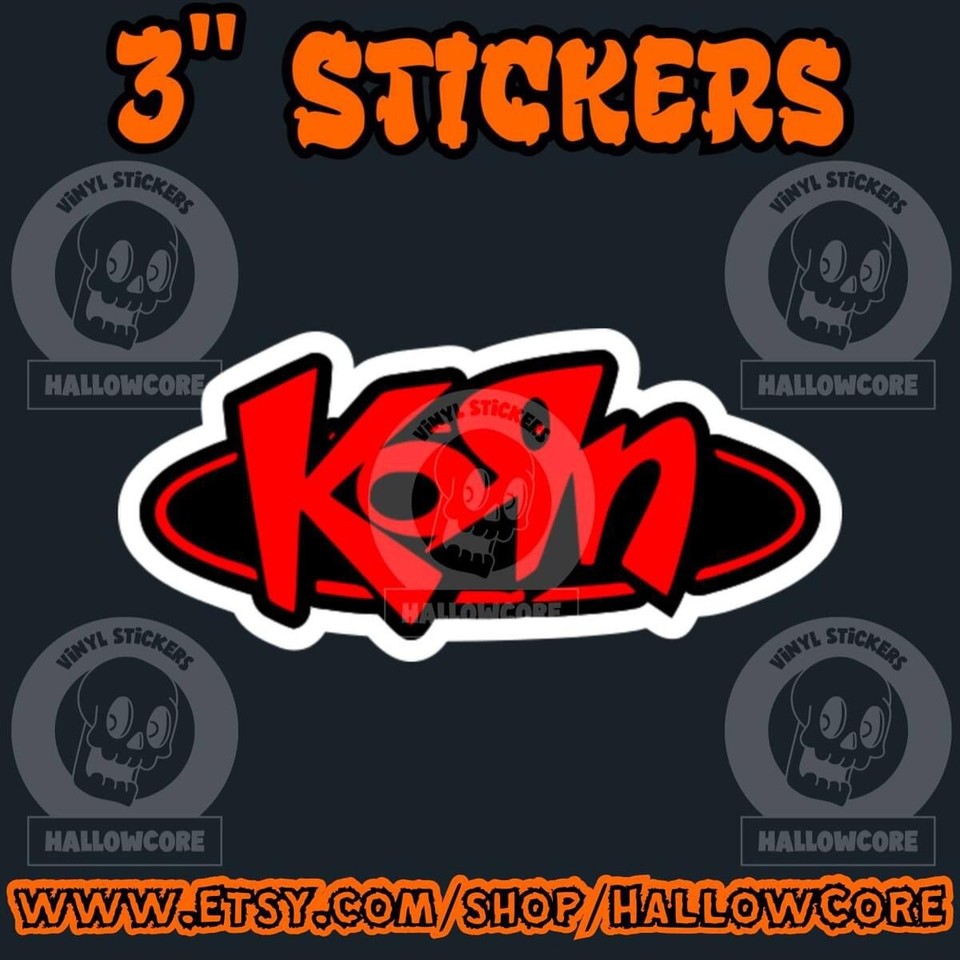 Korn Inspired Sticker Pack 03 (7 Stickers) Alternative Rock Band Nu ...