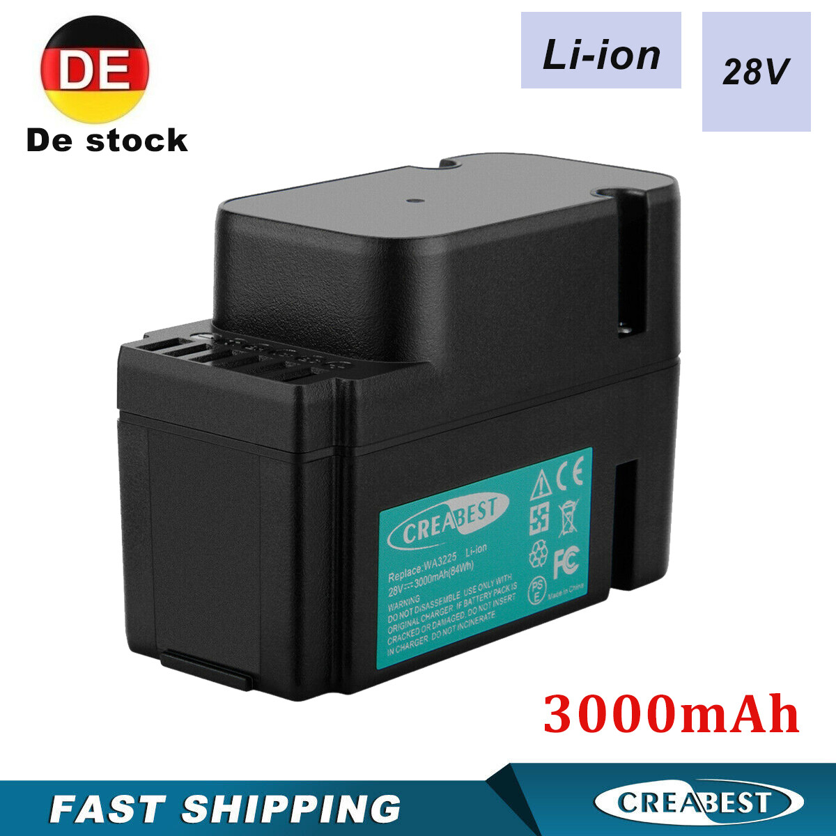 Akku Für Worx WA3225 WA3565 WG754E WG790E.1 Landroid M800 3.0AH Lithium ...