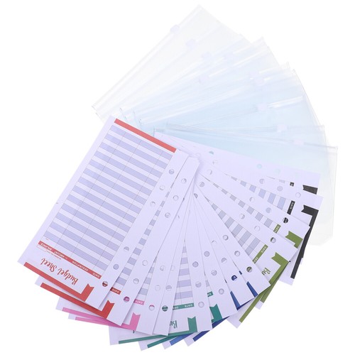 24PCS Binder Zipper Folders Money Envelopes for Cash Budget Cash Binder ...