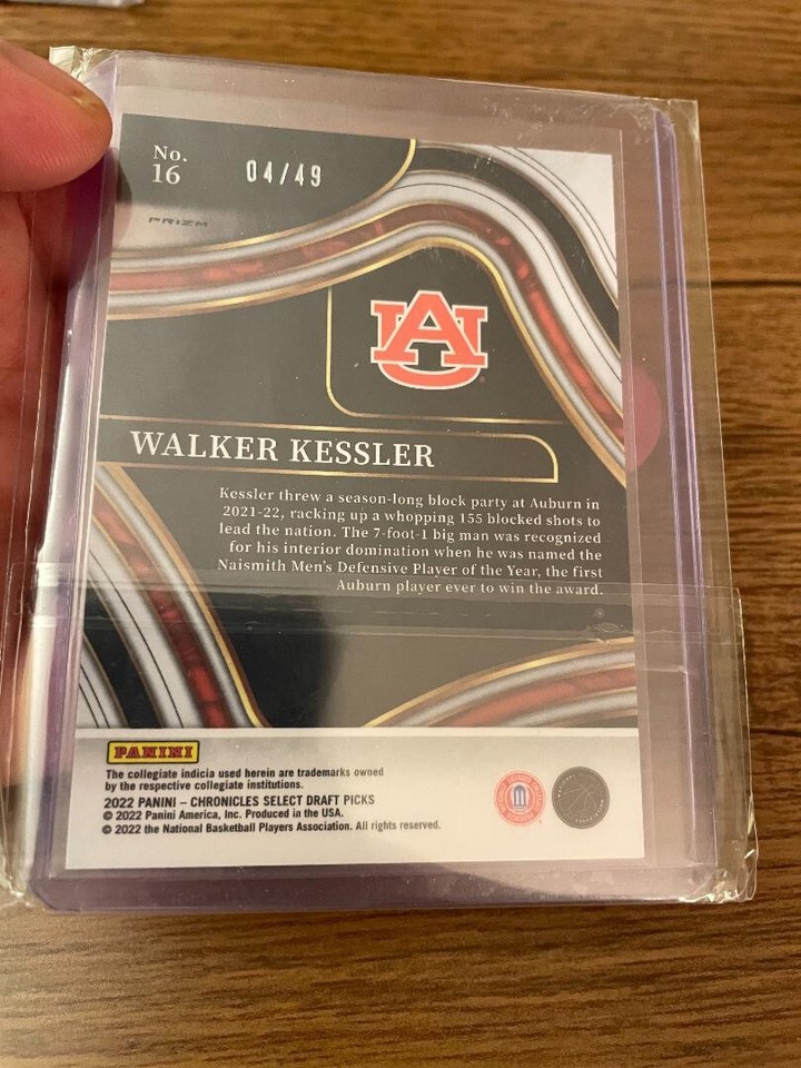 Walter Kessler Panini Chronicles red Select RC /49 | eBay