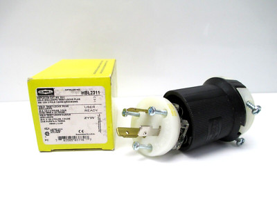 HUBBEL LOCKING TWIST LOCK PLUG HBL2311 HEAVY EQUIPMENT ELECTRICAL | eBay