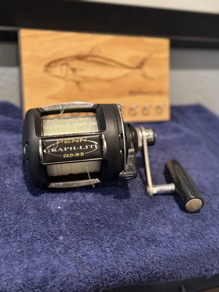PENN GRAPH-LITE GLD-30 II 2-Speed Lever Drag Big-Game Reel - MADE IN ...
