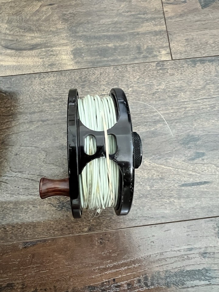 Fly Reel Abel Super 7 Black w/ Fly Line | eBay