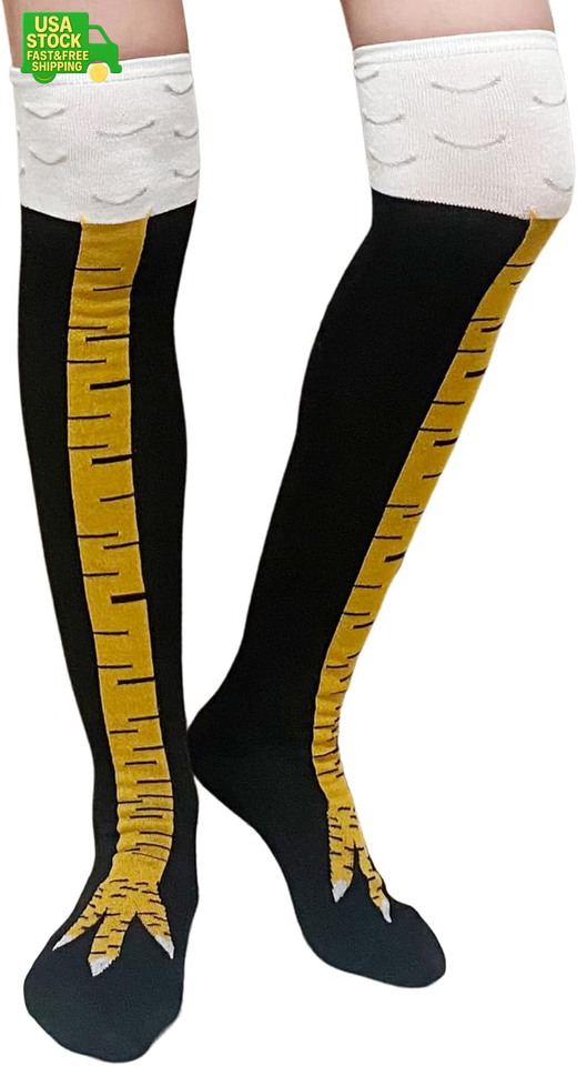 Chicken Leg Socks for Women Men Funny Chicken Socks Crazy Gag Gifts ...