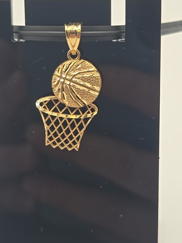 Michael Anthony MA 14k Yellow Gold Basketball With Hoop Pendant 1.2g | eBay