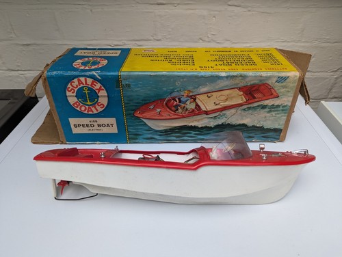 VINTAGE SCALEX / TRIANG 415S SPEED BOAT | eBay UK