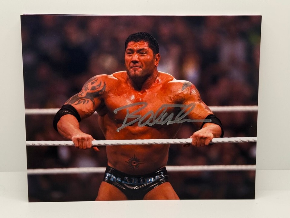 Batista WWE Celebration Signed Autographed Photo Authentic 8X10 COA | eBay