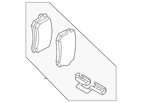 Genuine Audi Disc Brake Pad Set 80A-698-451-K | eBay
