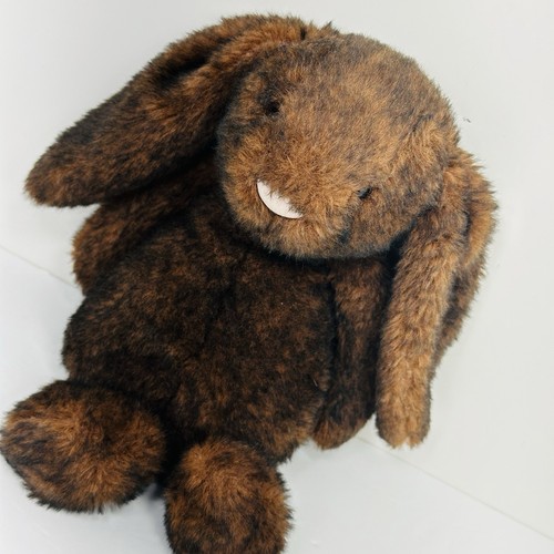 RARE Jellycat Bashful Bunny Walnut Dark Brown 12” Personalized “James ...
