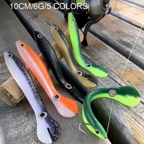Fishing Lure Prey Realistic Moving Loach Soft 5 Pcs Mock Lure Bounce ...