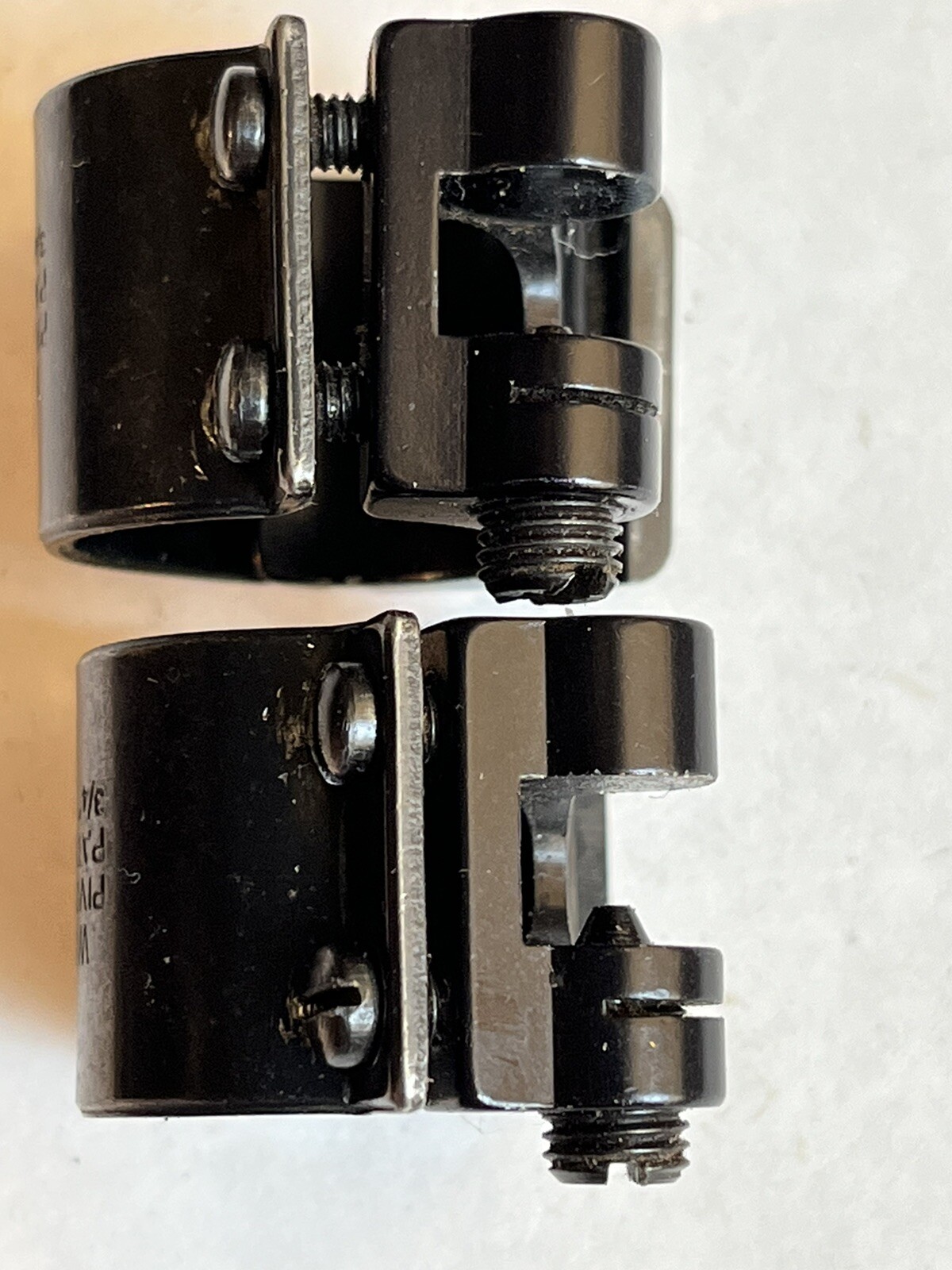 Vintage Weaver 3/4” pivot scope mount rings, low, black | eBay