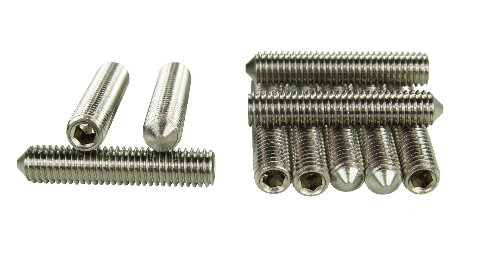 Edelstahl Gewindeschrauben Stifte Madenschrauben metrisches Gewinde M5 ...