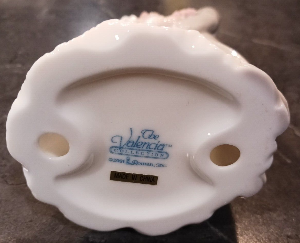 2001 The Valencia Collection Roman Inc Porcelain 5 1/2" Bride & Groom ...