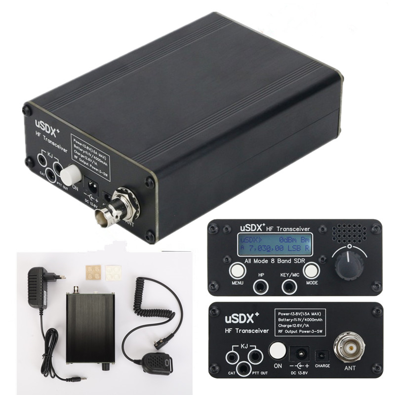 USDX+ HF Transceiver HF Ham Radio QRP CW Transceiver 3W-5W All Mode 8 ...