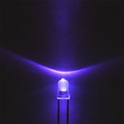 50pcs F3 3mm Round Ultra Violet LED UV Light 395-400nm Purple Lamp NEW ...