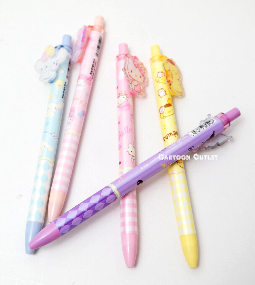 Sanrio Hello Kitty Pen Set 5 pc School Pen Gift Kuromi My Melody ...