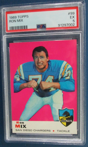 1969 Topps Football #99 Ron Mix PSA 5 | eBay