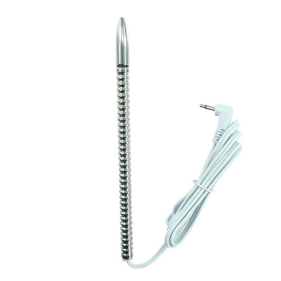 Male Electric E-stim Stretcher Urethral Sounding Rod Penis Plug Dilator ...