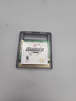 Madden NFL 2002 (Gameboy Color, 2002) Authentic, Tested, Good Cond ...