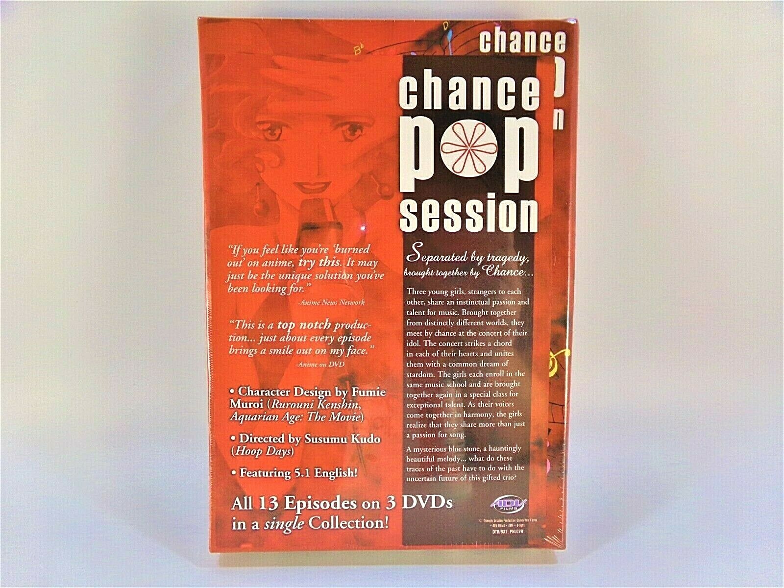 Chance Pop Session Complete Anime Collection Thinpak (DVD, 2006, 3-Disc ...
