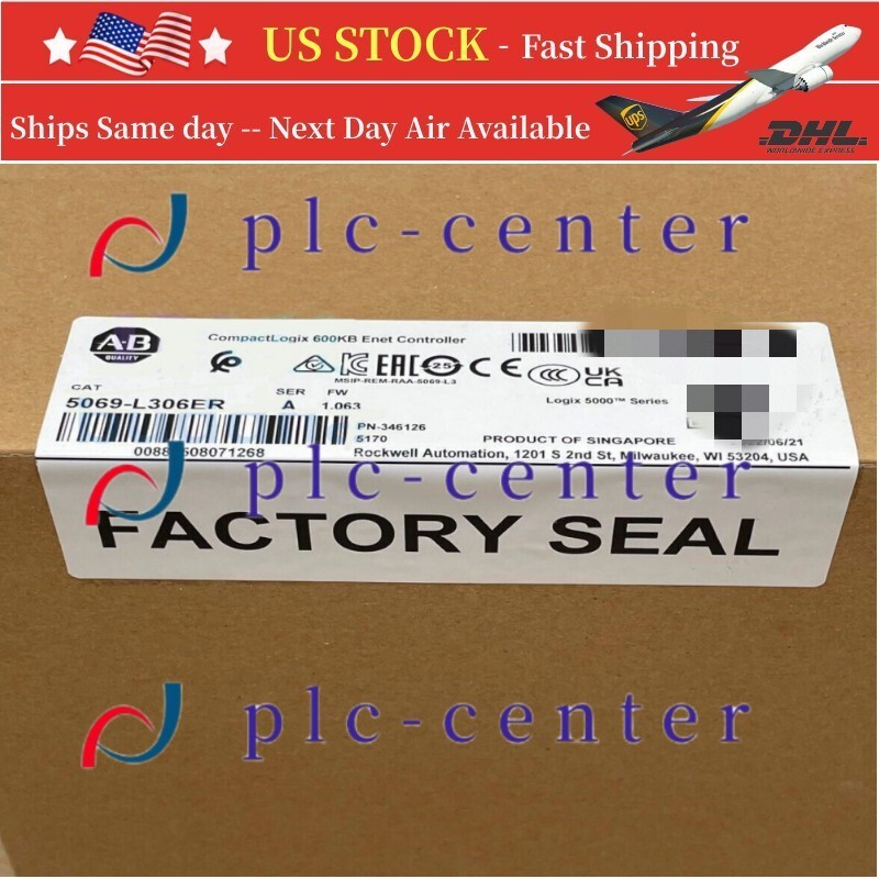 NEW Sealed Allen Bradley 5069-L306ER 600KB Enet Controller 5069L306ER ...