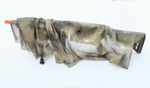 Camouflage Rifle Sniper Veil Netting Mesh Gun Wrap Material - Camo ...