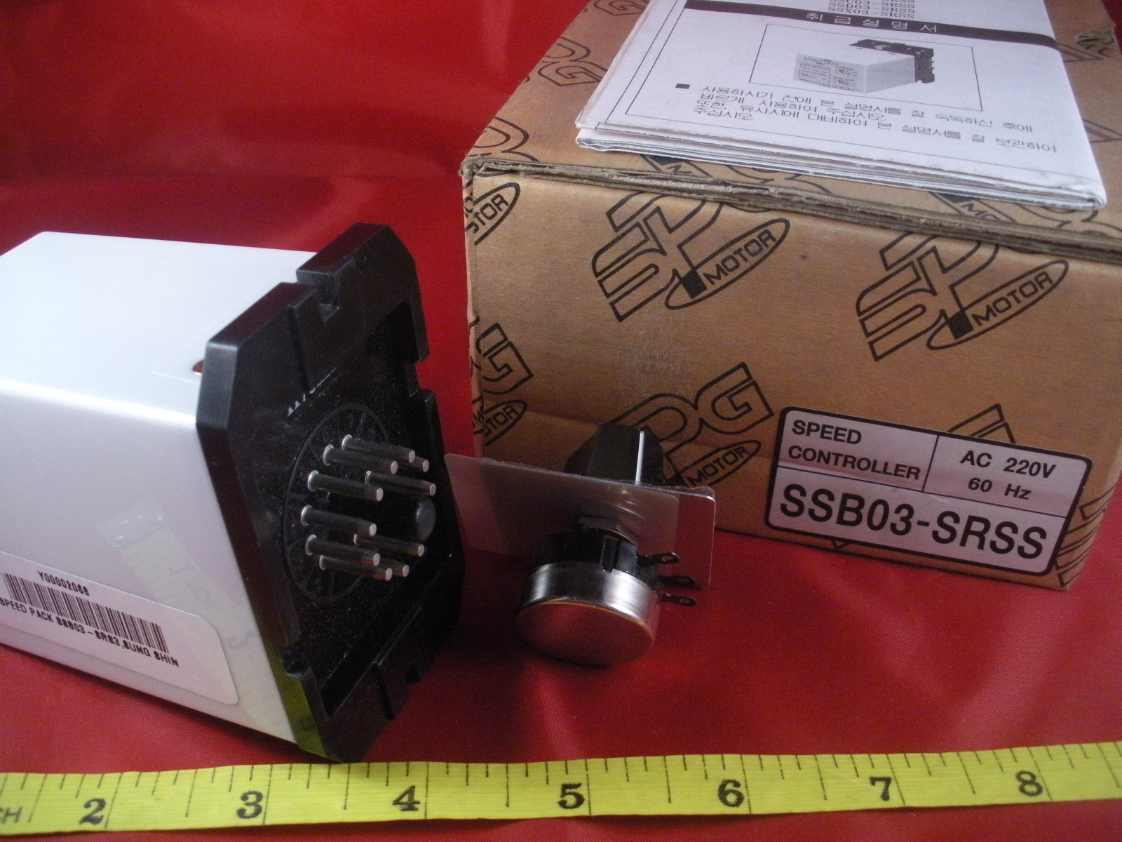 SPG Motor SSB03-SRSS Speed Controller SRS3 Relay RV24YN 20S no Base New ...