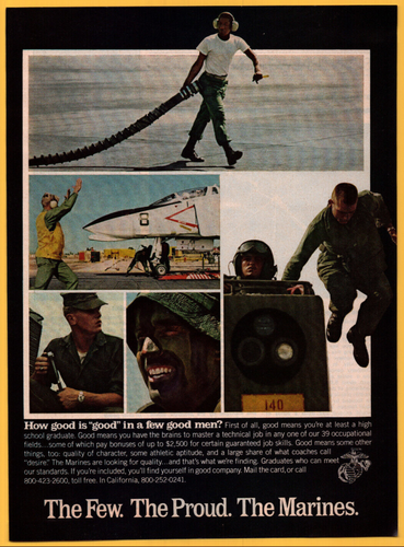 US Marines F4 Phantom Jet Crew Staff - Print Ad Poster / Promo Art 1977 ...