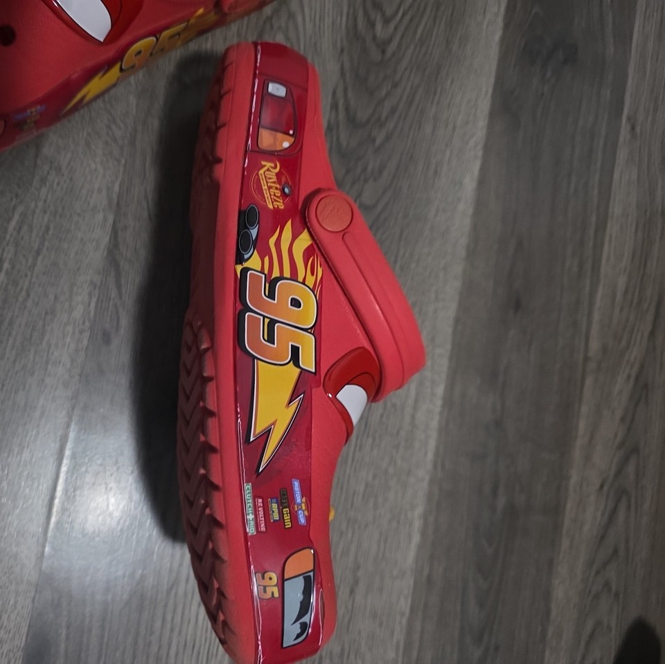 Lighting McQueen Crocs Adult Size In Perfect Condition | eBay