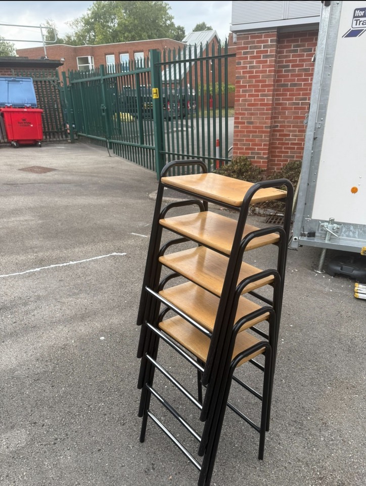 5 Available 64cm tall Stacking School Science Lab Stools | eBay UK