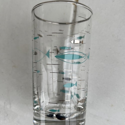 Libbey "Mediterranean" Atomic Fish 8 Oz Tumbler Glasses, Set of 11 MCM ...
