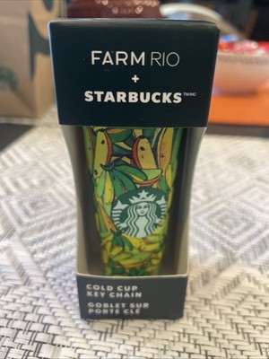 Starbucks x FARM Rio 🌴 Banana Print Cold Cup Key Chain - Limited ...