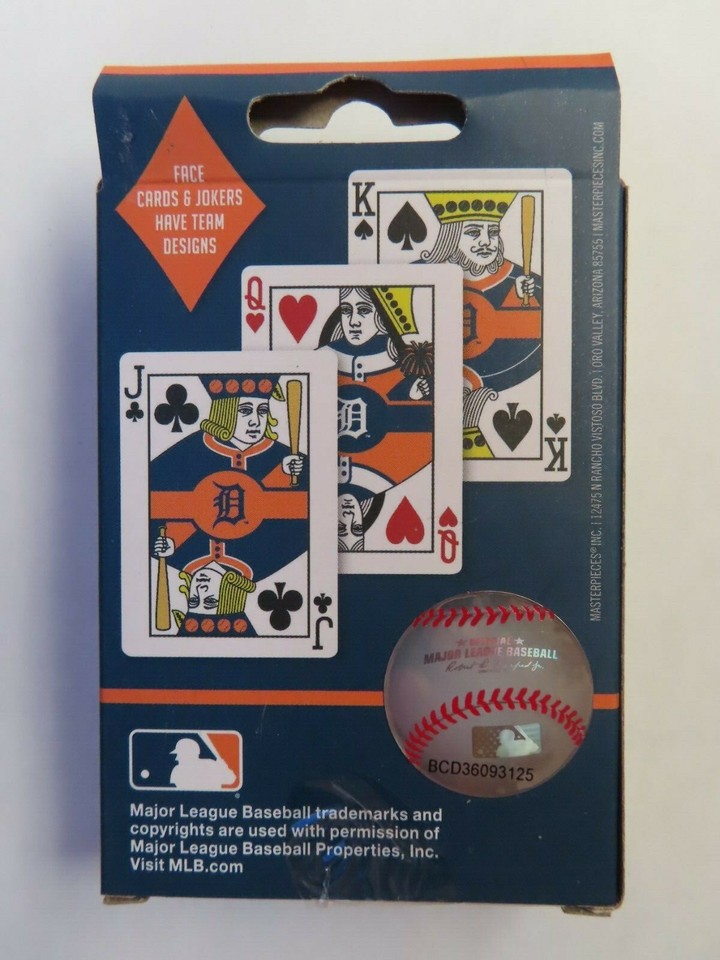 Detroit Tigers Playing Cards. Full deck including Jokers Brand NEW MLB ...