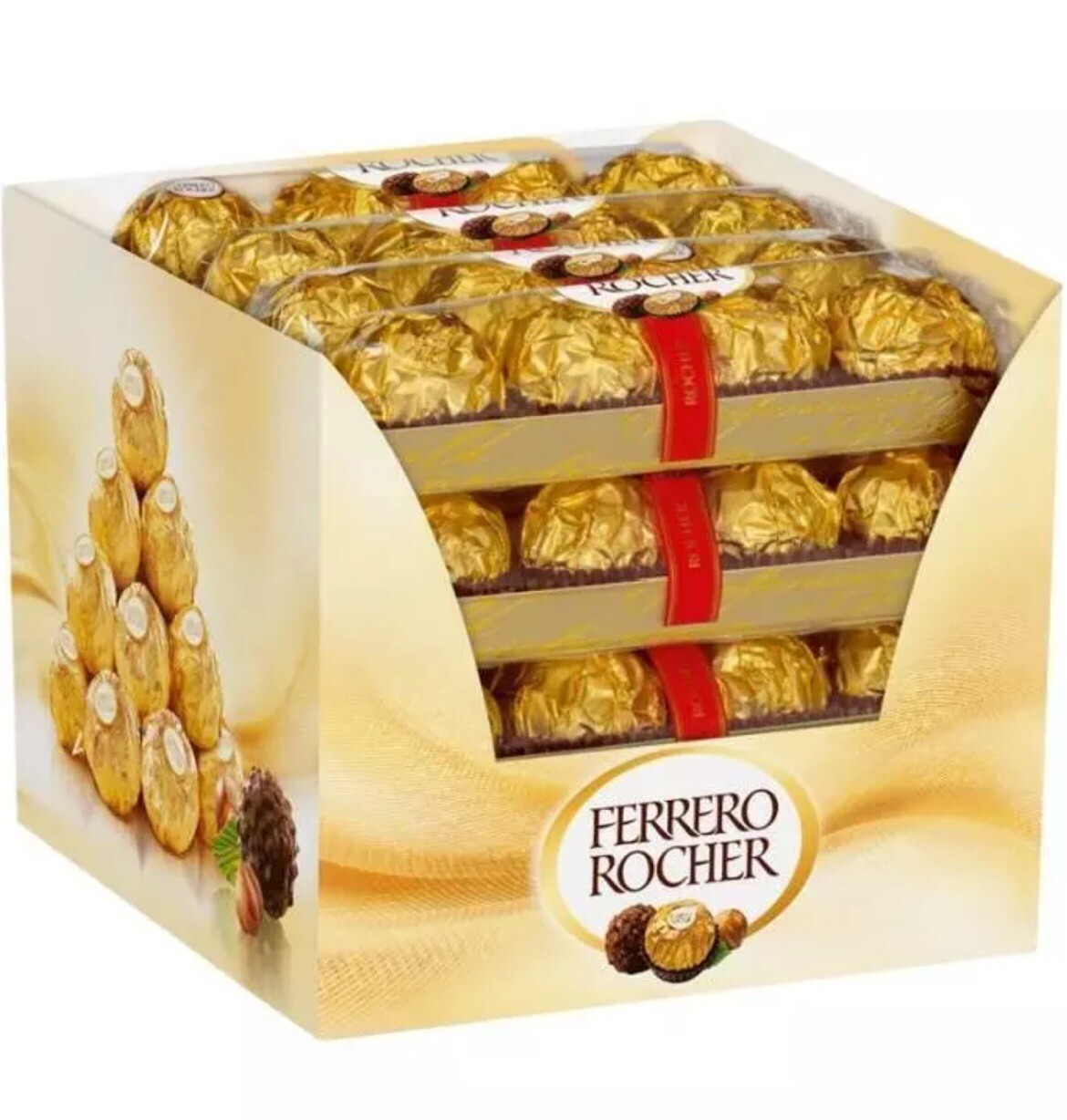 FERRERO ROCHER WRAPPED MILK CHOCOLATES FULL BOX 48(16 x 3 PACK) BEST ...