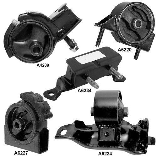 Engine Mounts & Auto Trans Mounts 5PCS for Toyota Corolla 89-88 1.6 FWD ...