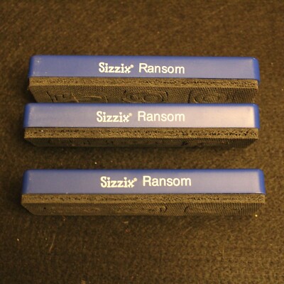 SIZZIX Ransom style Numbers Set 3 Dies 9 Shapes crafting scrapbooking ...