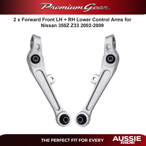 2 x Forward Front LH + RH Lower Control Arms for Nissan 350Z Z33 2002 ...