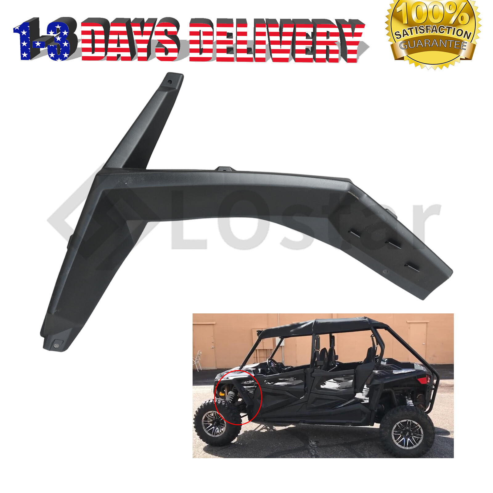 Front Left Fender 5439760-070 For 2014-2022 Polaris RZR XP 4 1000 RZR ...