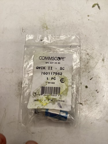 (QTY 8) Commscope QWIK II SC Fiber Optic Connector SFC-SCF-09-8X ...