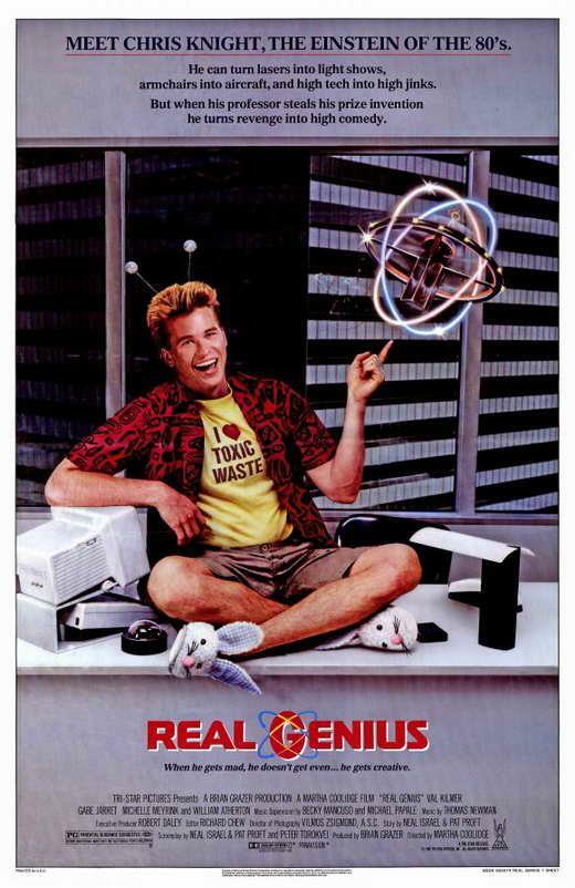 REAL GENIUS Movie POSTER 11 x 17 Val Kilmer, Gabe Jarret, A | eBay