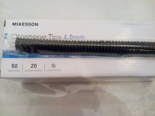 McKesson Otoscope Tip Adult Polypropylene Gray 4 mm Disposable 1 sleeve ...