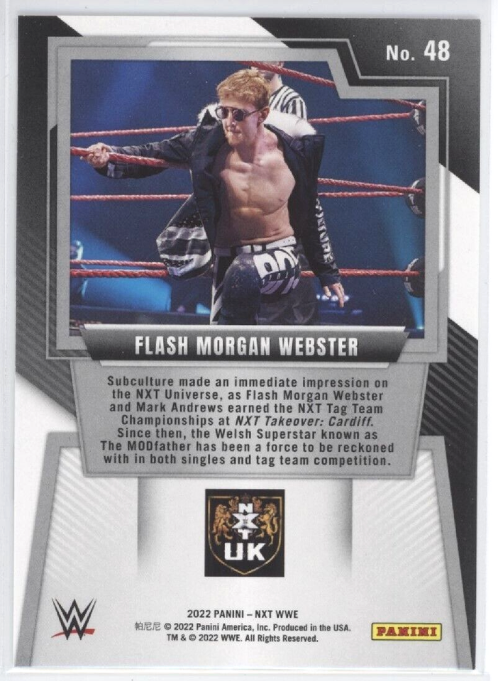 Flash Morgan Webster 2022 Panini WWE NXT Base Silver Parallel | eBay