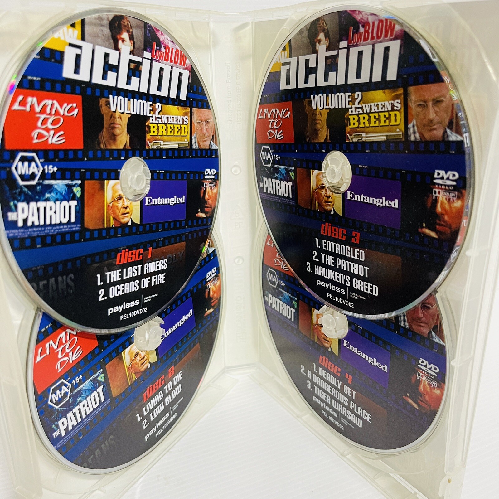 10 Movie Value Pack Action Volume 2 DVD, Patrick Swayze, REG Free, Free ...