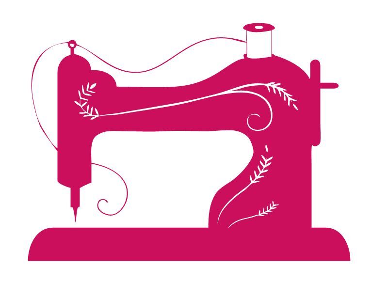 Pink Sewing Machine Clipart
