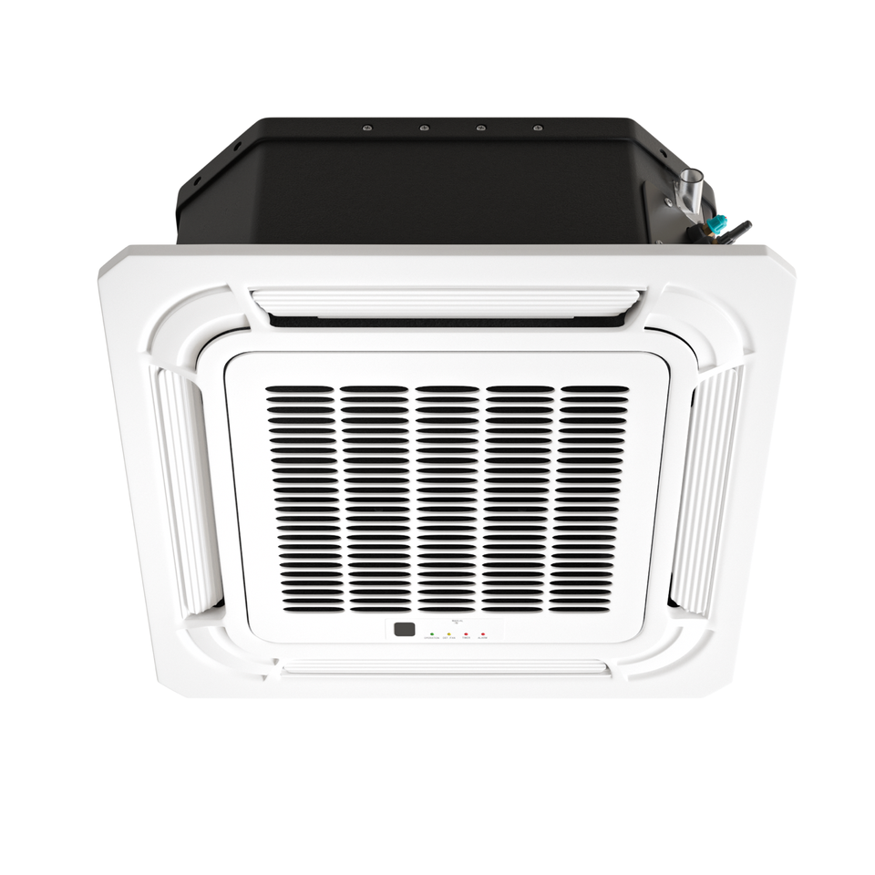24000 - 48000 BTU Ceiling Cassette Mini Split Heat Pump Air Conditioner ...