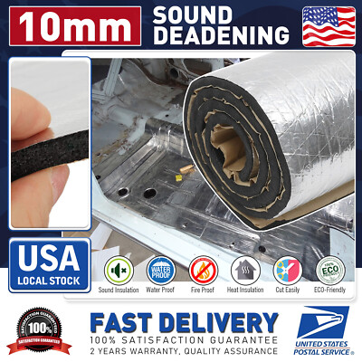 80"x39" Automotive Sound Deadening Insulation Heat Barrier Noise ...